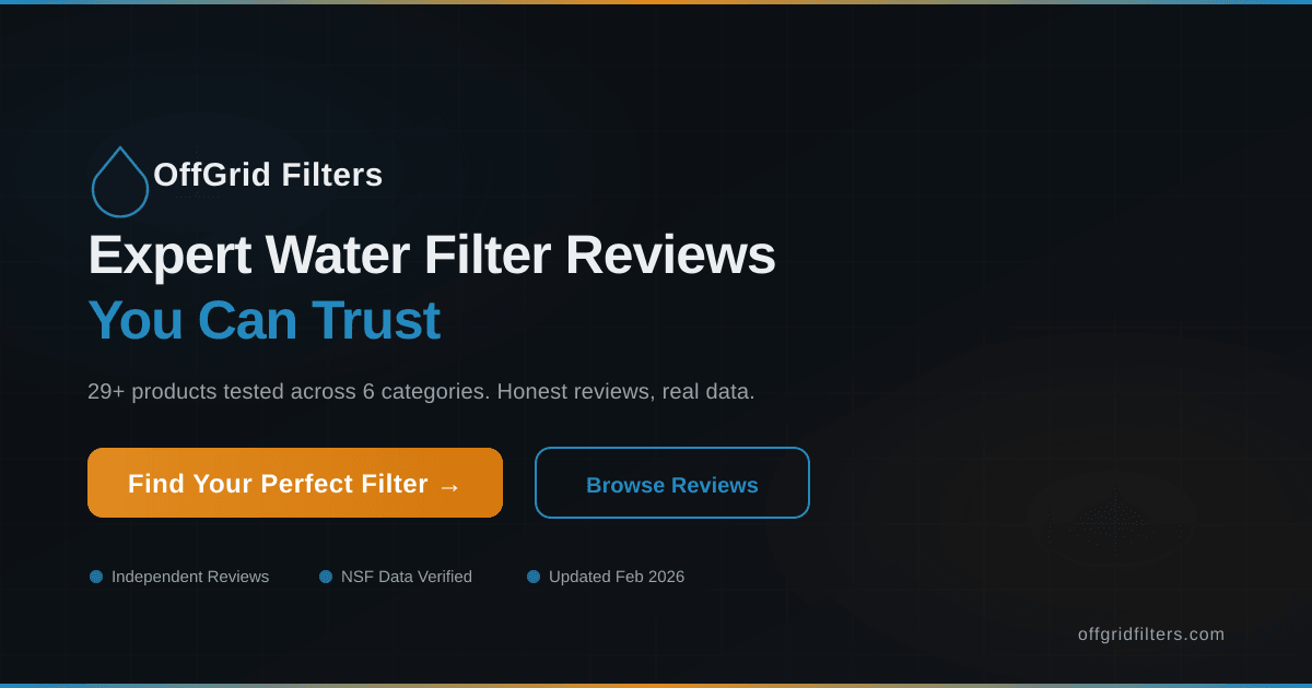 OffGrid Filters | Water Filter Reviews & Buying Guides